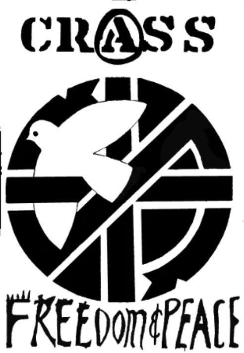 Crass Freedom & Peace Shirt - Official Punk Band Merchandise